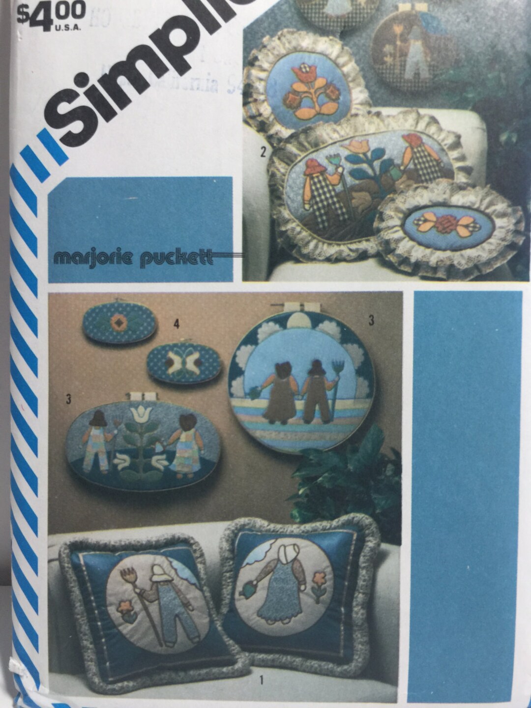 80 Simplicity Sunbonnet Sue and Overall Sam Applique Crafts, Applique ...