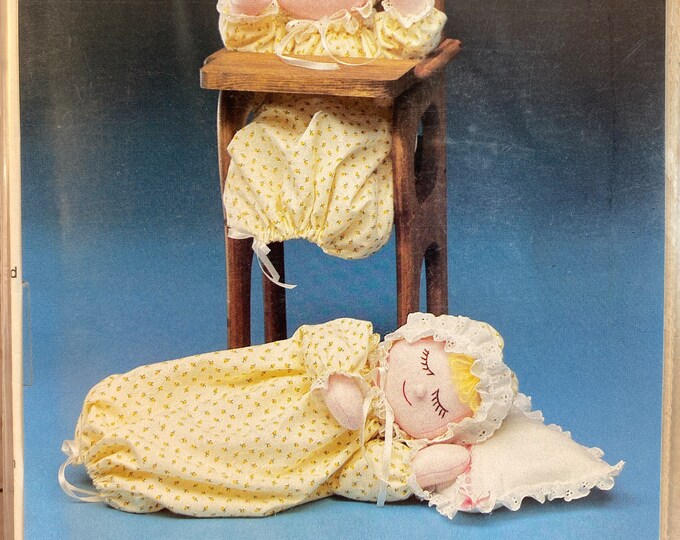 Soft Sculptured Doll, Crafty Creations, Doll Sewing Pattern, 1 Doll 2 ...
