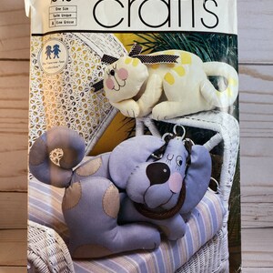 Stuffed Soft Cat, Stuffed Dog Soft Stuffed Animals, Simplicity 340 ...