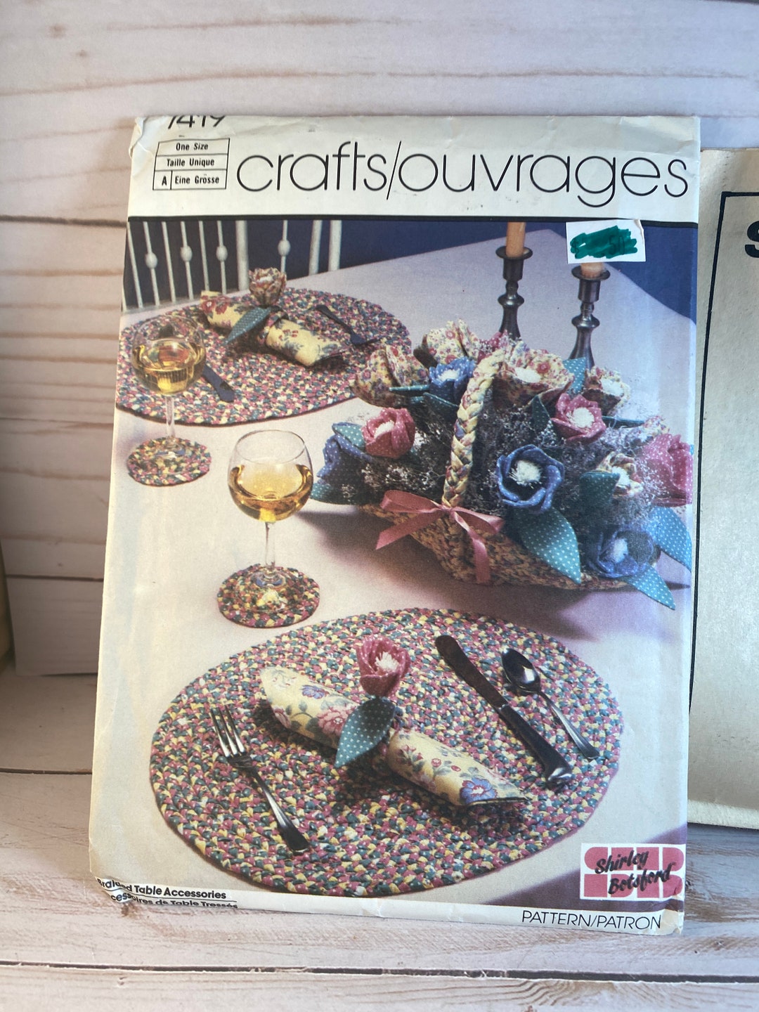 Fabric Braiding Table Accessories, Simplicity 7419 Crafts, Oval ...