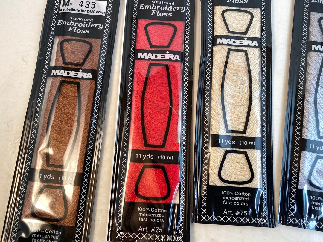 Madeira Embroidery Floss, Made in Germany Red Embroidery floss ...