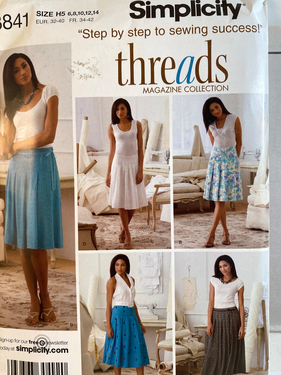 Misses Pleated Skirt, Simplicity 3841, Threads Collection, Sewing ...