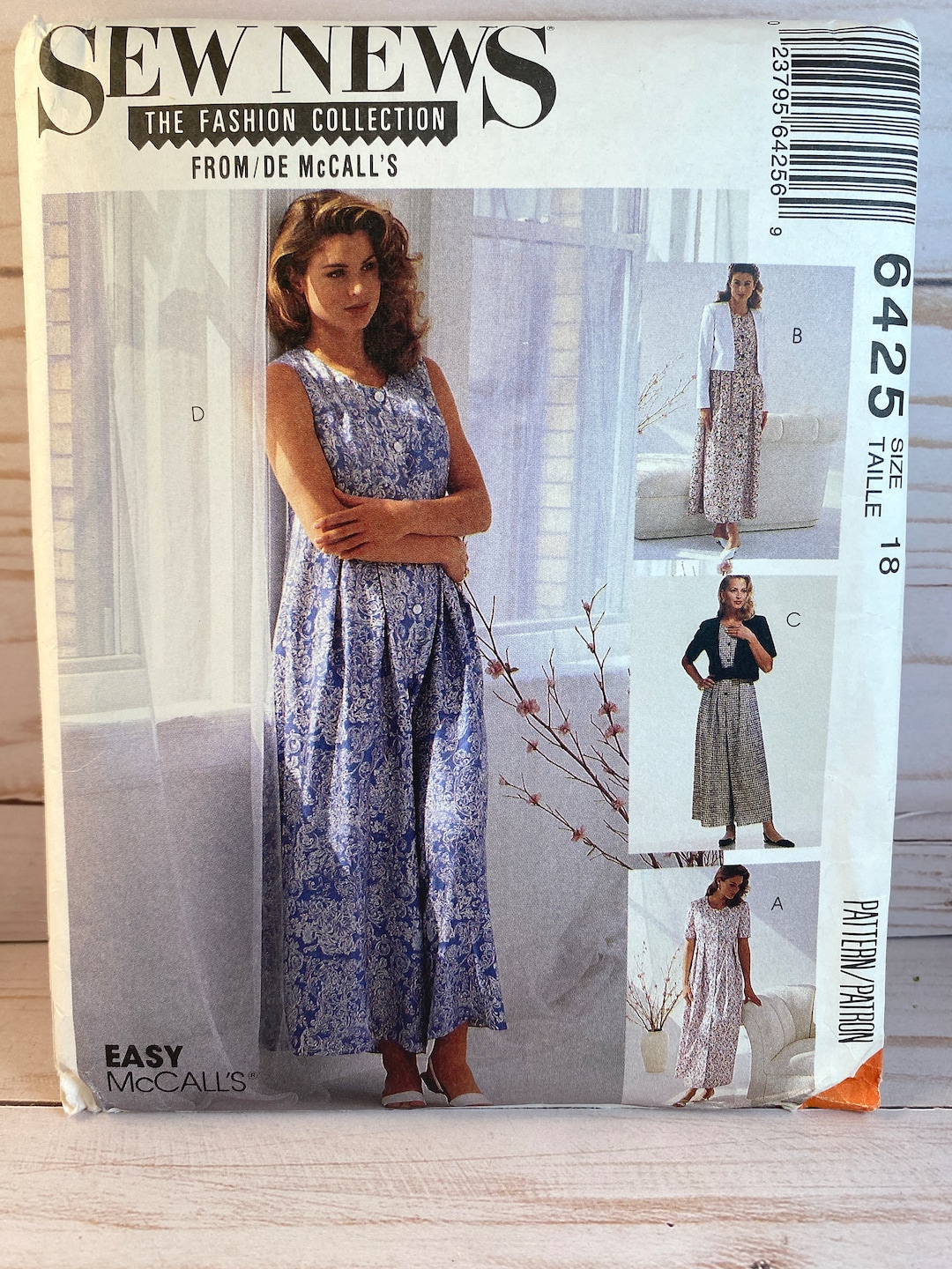90s Misses Jumpsuit, Mccall's 6425, Sew News, Fashion Collection ...