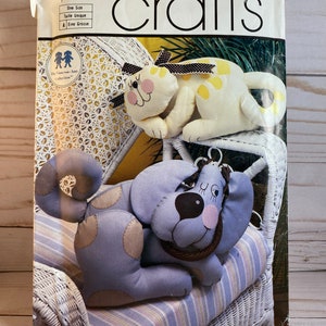 Stuffed Soft Cat, Stuffed Dog Soft Stuffed Animals, Simplicity 340 ...