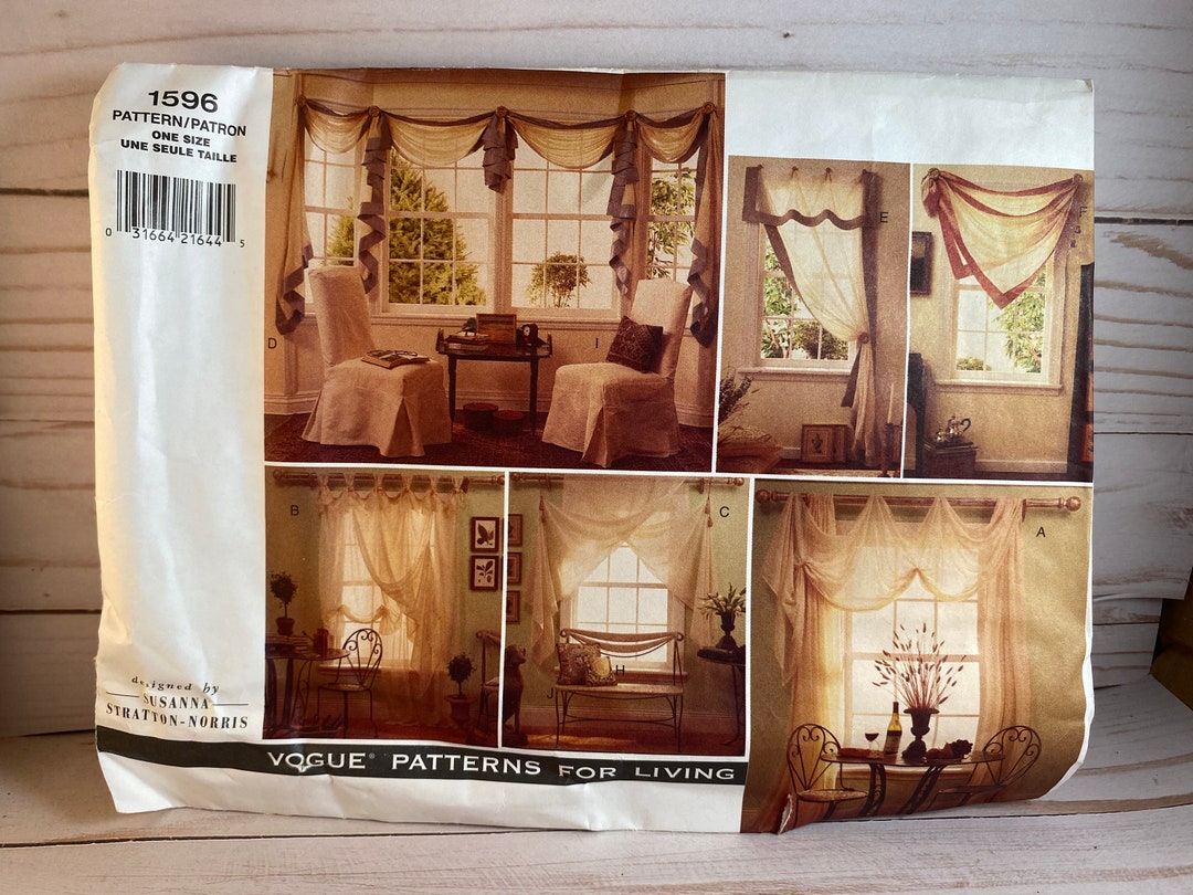 90s Vogue Sewing Pattern 1596: Susanna Stratton-norris Bedroom Decor - Etsy