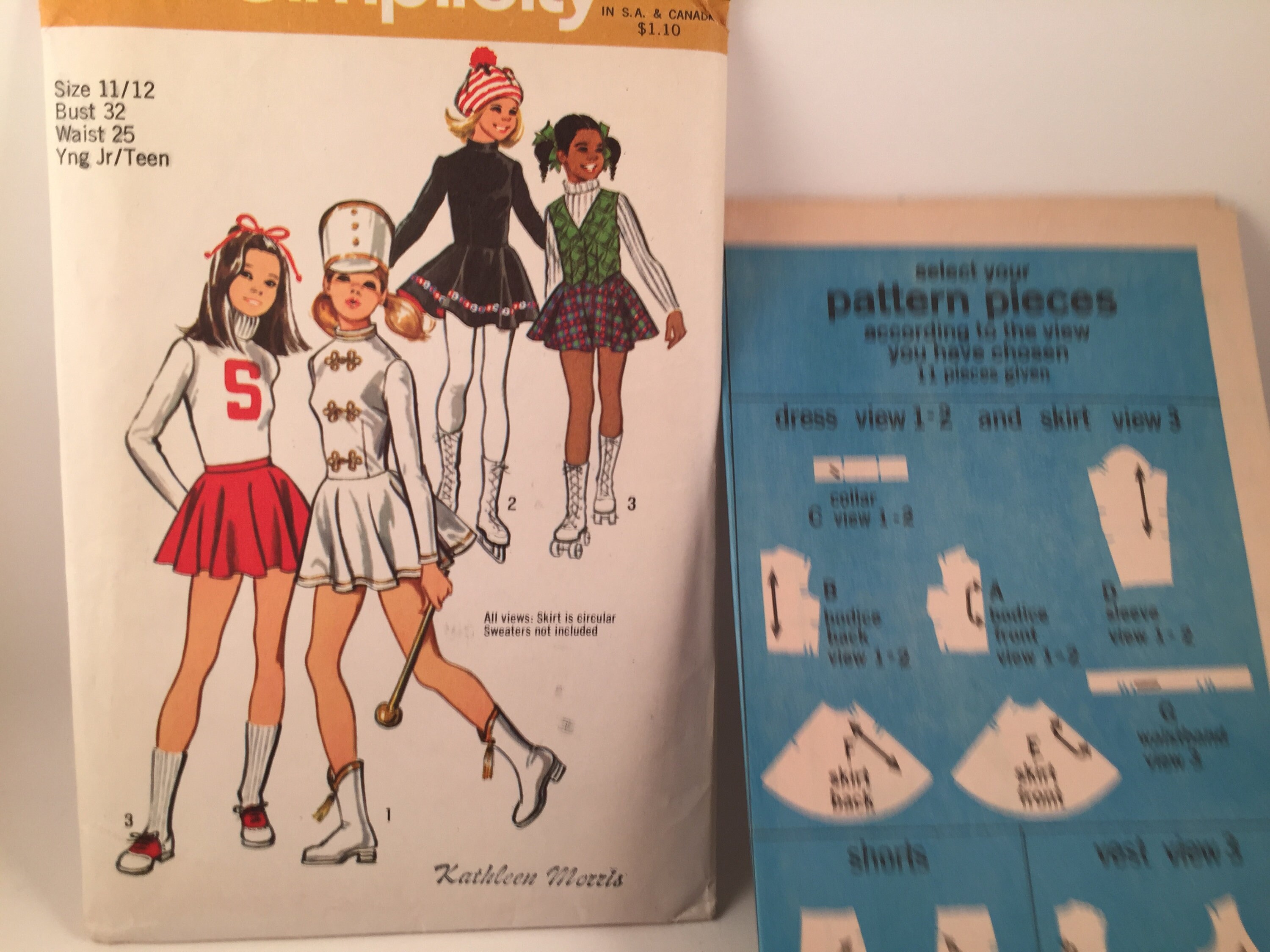 Drum Majorette Ice Skating Costume Simplicity 5111 Rolling Skating ...