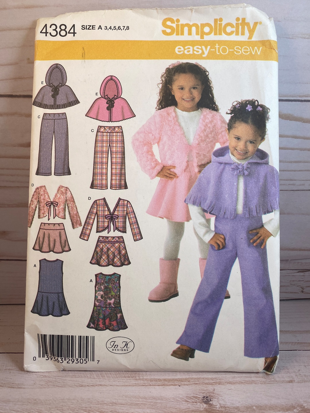 Child's Jumper, Simplicity 4384 Easy to Sew, Jumper, Skirt, Pants ...