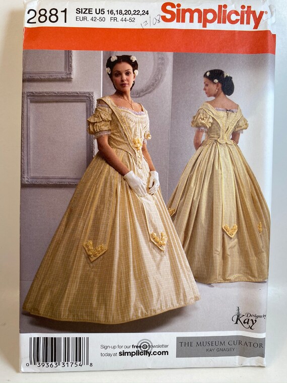 Victorian Dress Pattern Simplicity
