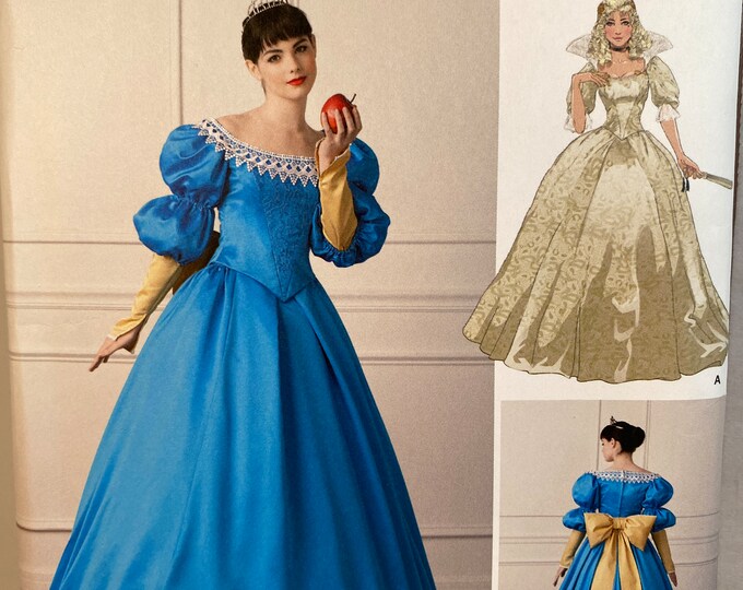 Misses Princess Gown Costume Pattern, With Juliet Sleeves, Simplicity ...