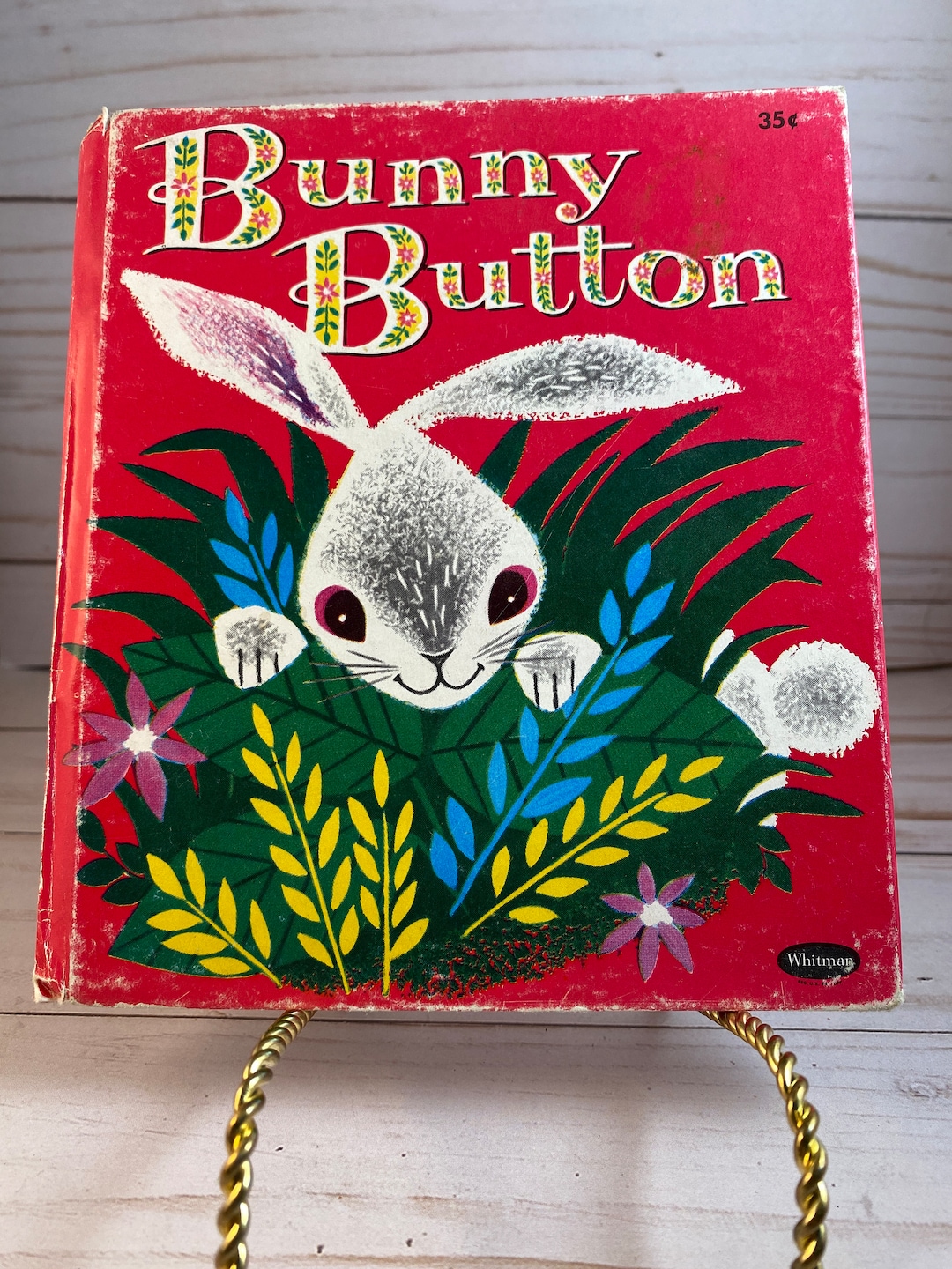 1950s Vintage Children's Book, Bunny Button, by Revena, A Whitman Book ...