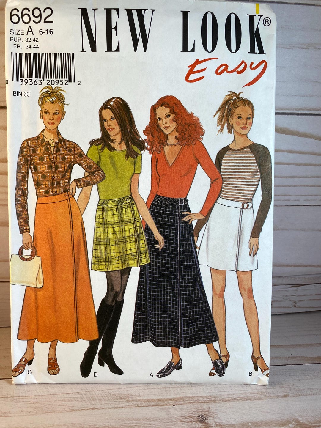 Misses Skirt, Length Variations, New Look 6692, Easy to Sew Sewing ...