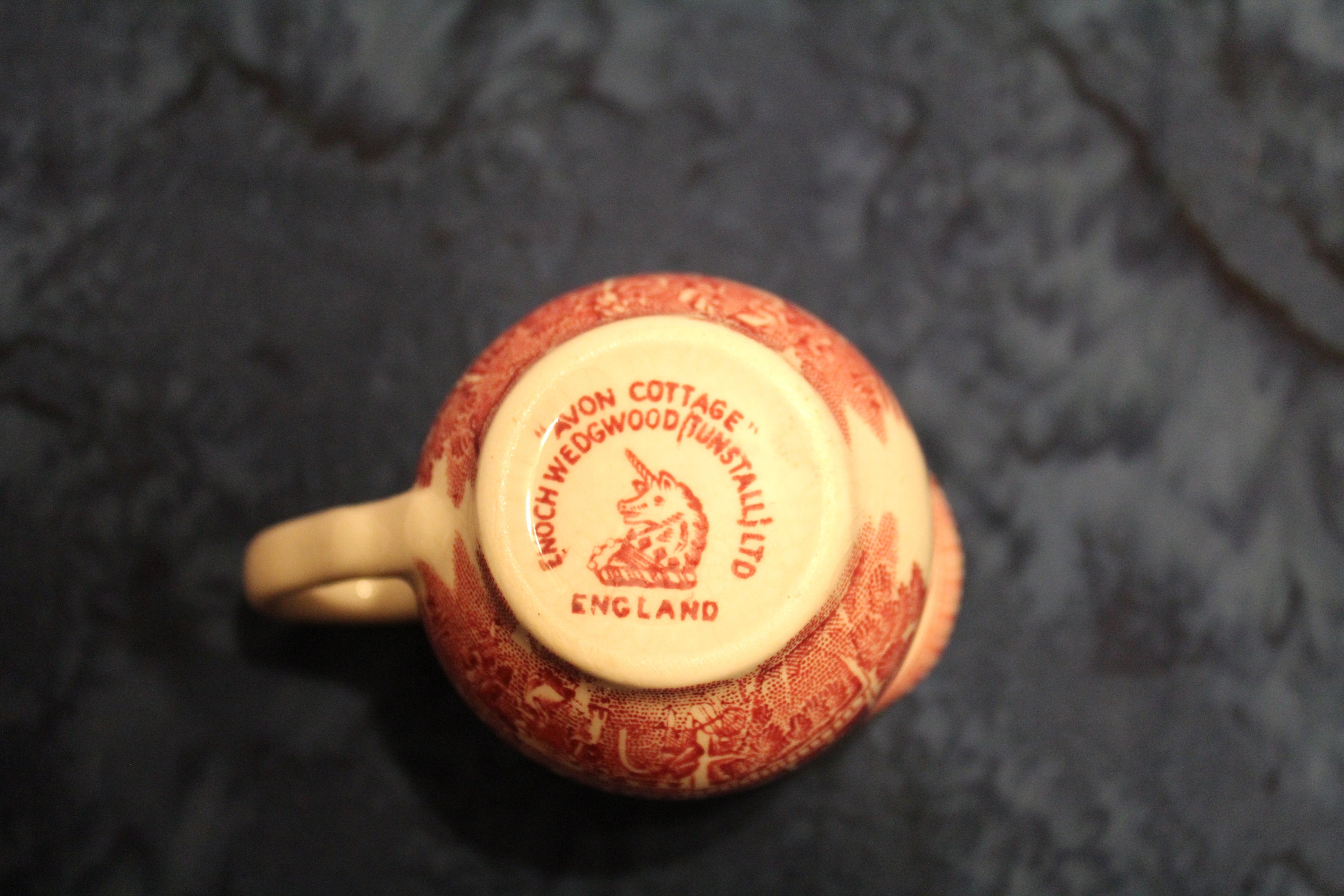 Vintage Enoch Wedgwood Miniature Creamer and Matching Saucer, avon ...