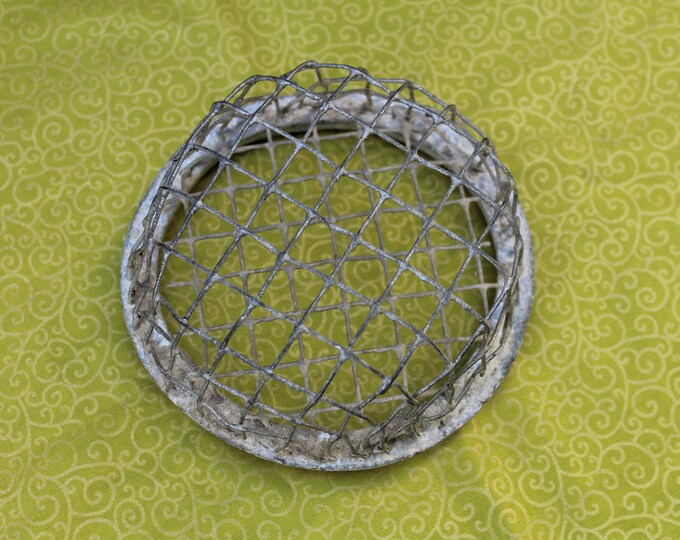 Vintage Large Metal Wire Cage Style Flower Frog, for Flower Arranging ...