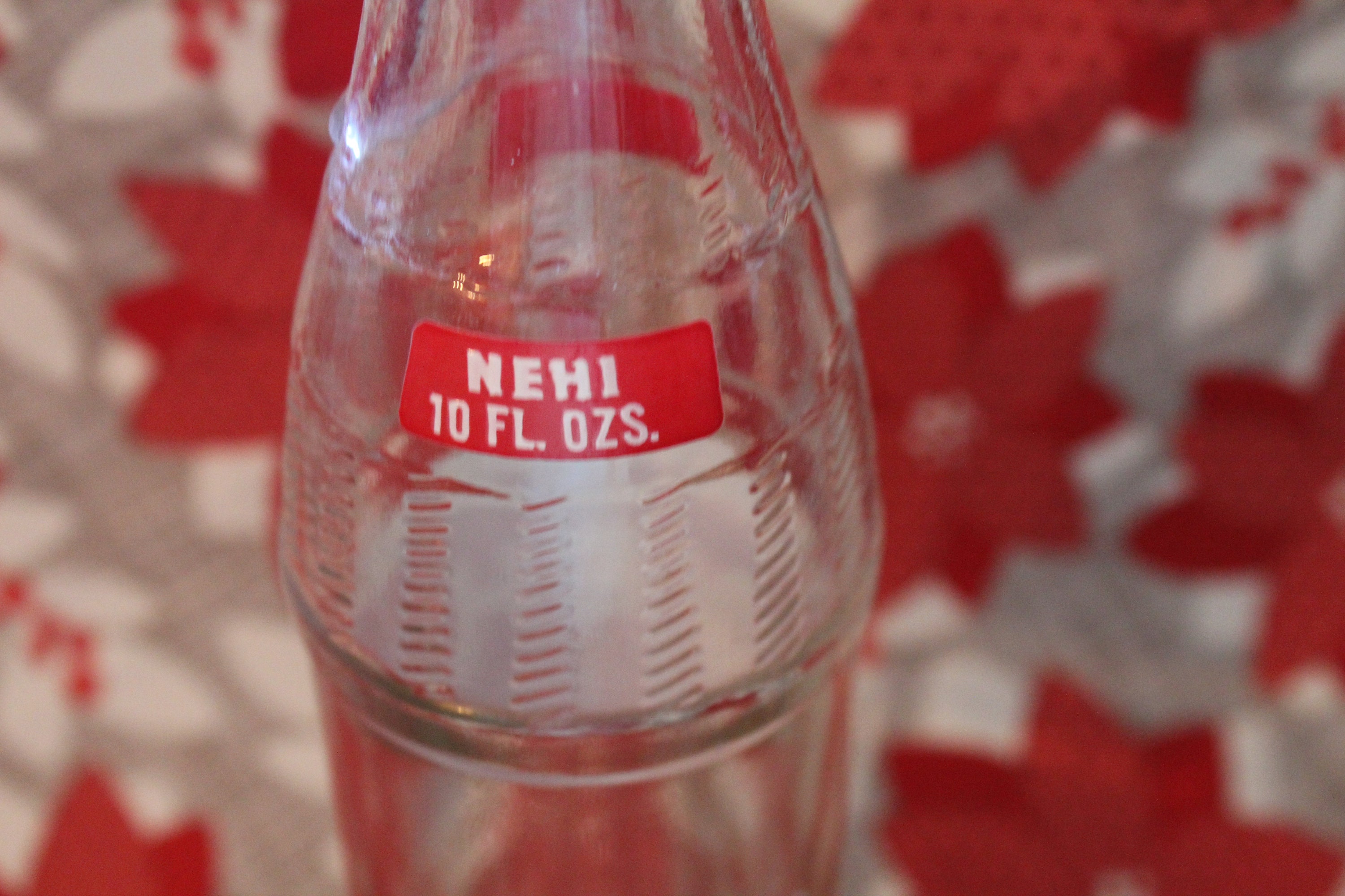 Vintage Nehi Soda Bottle Clear Glass 10 Oz Pop Bottle With Red and ...