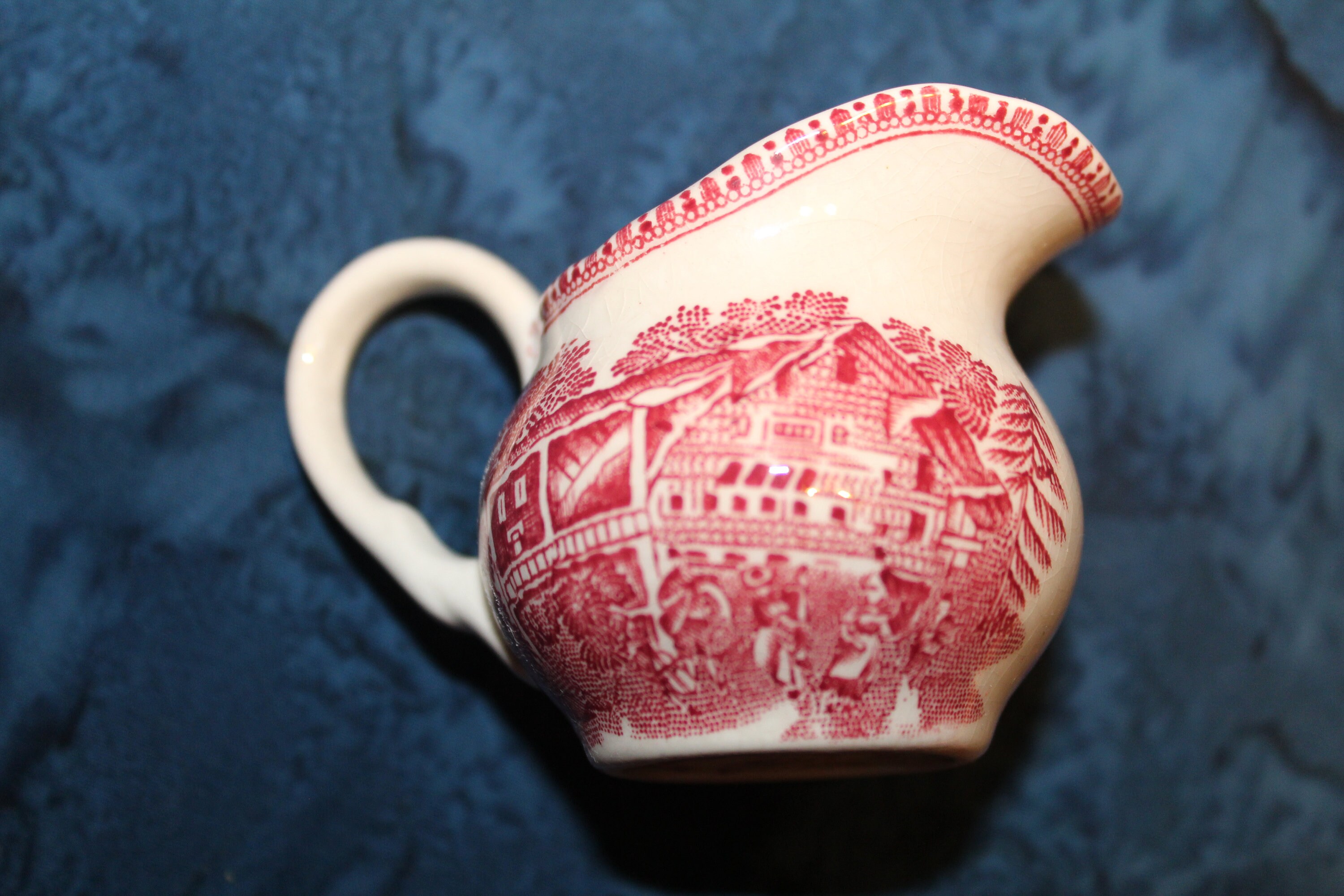 Vintage Enoch Wedgwood Miniature Creamer and Matching Saucer, avon ...