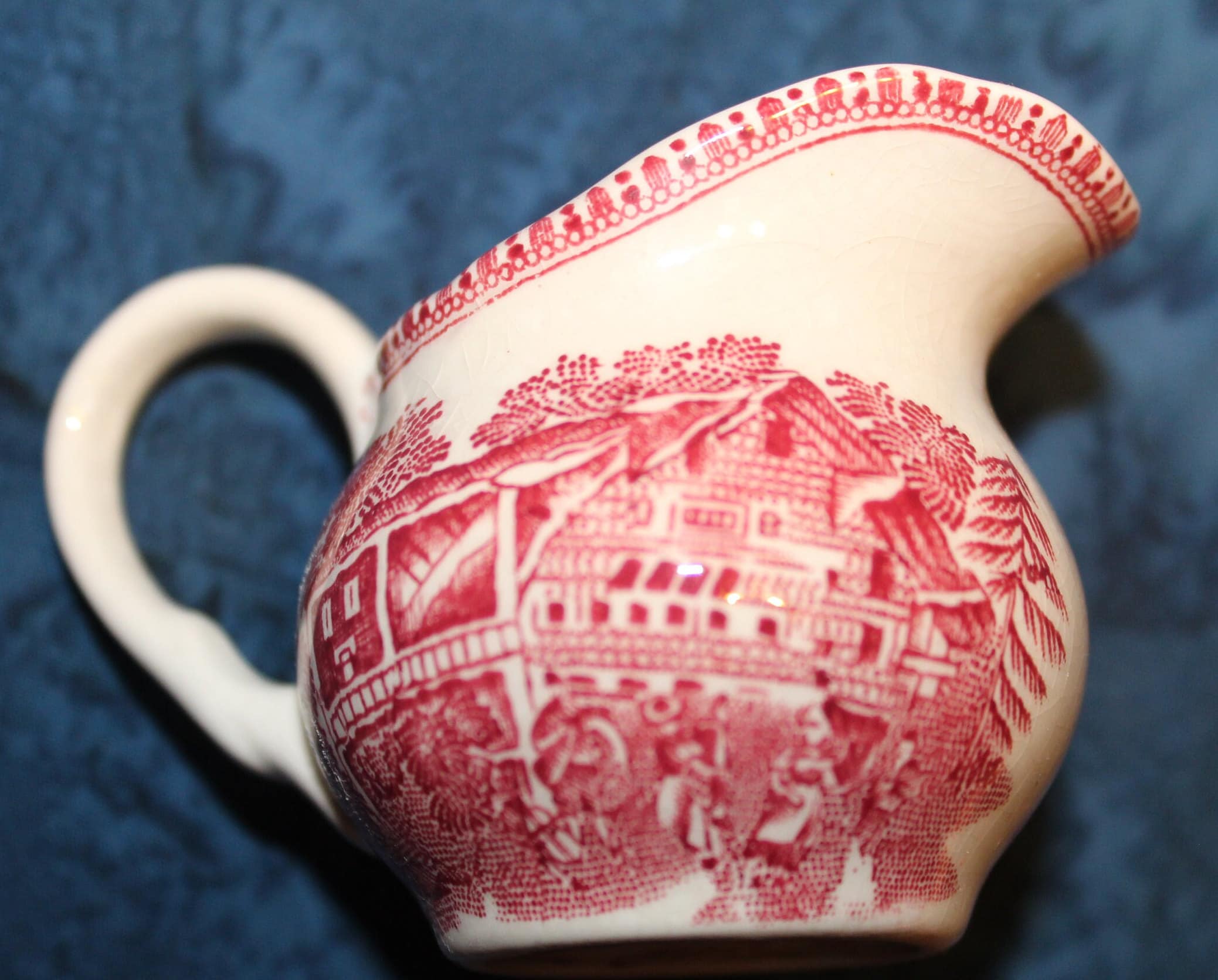 Vintage Enoch Wedgwood Miniature Creamer and Matching Saucer, avon ...