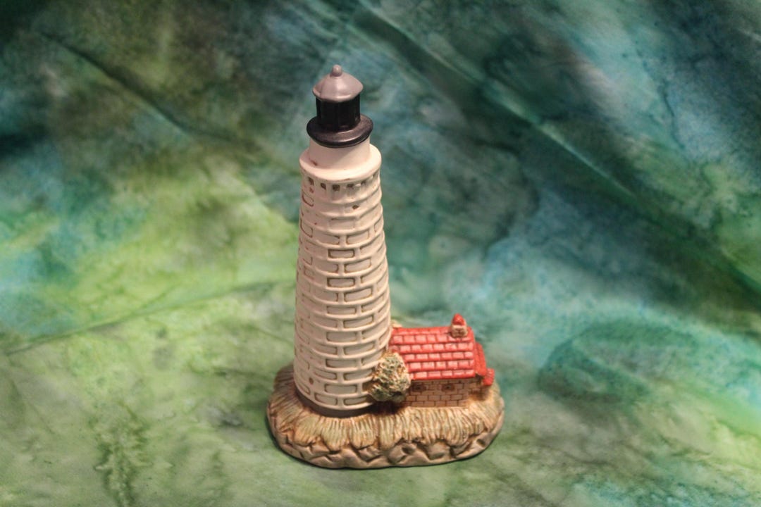 Vintage. Geo Z. Lefton Historic Lighthouse Night Light CANA ISLAND 1869 ...