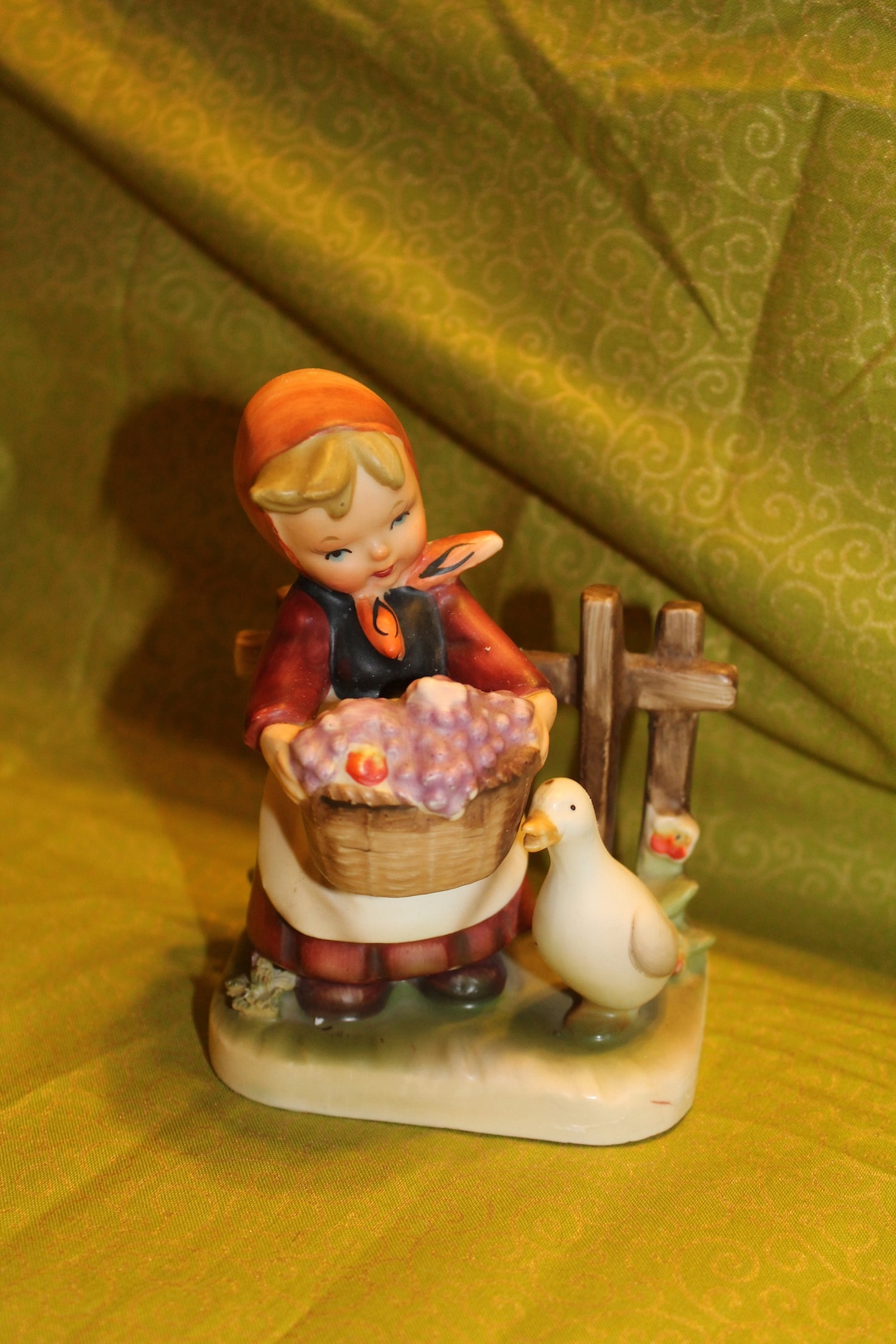Vintage “erich Stauffer” Designed "hummel-like" Farm Girl Figurine - Etsy