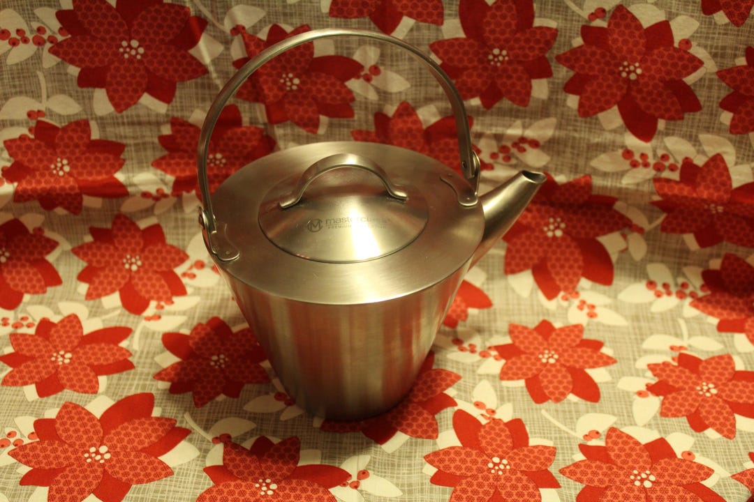Vintage Stainless Steel Infusion Teapot Kettle Masterclass Premium ...