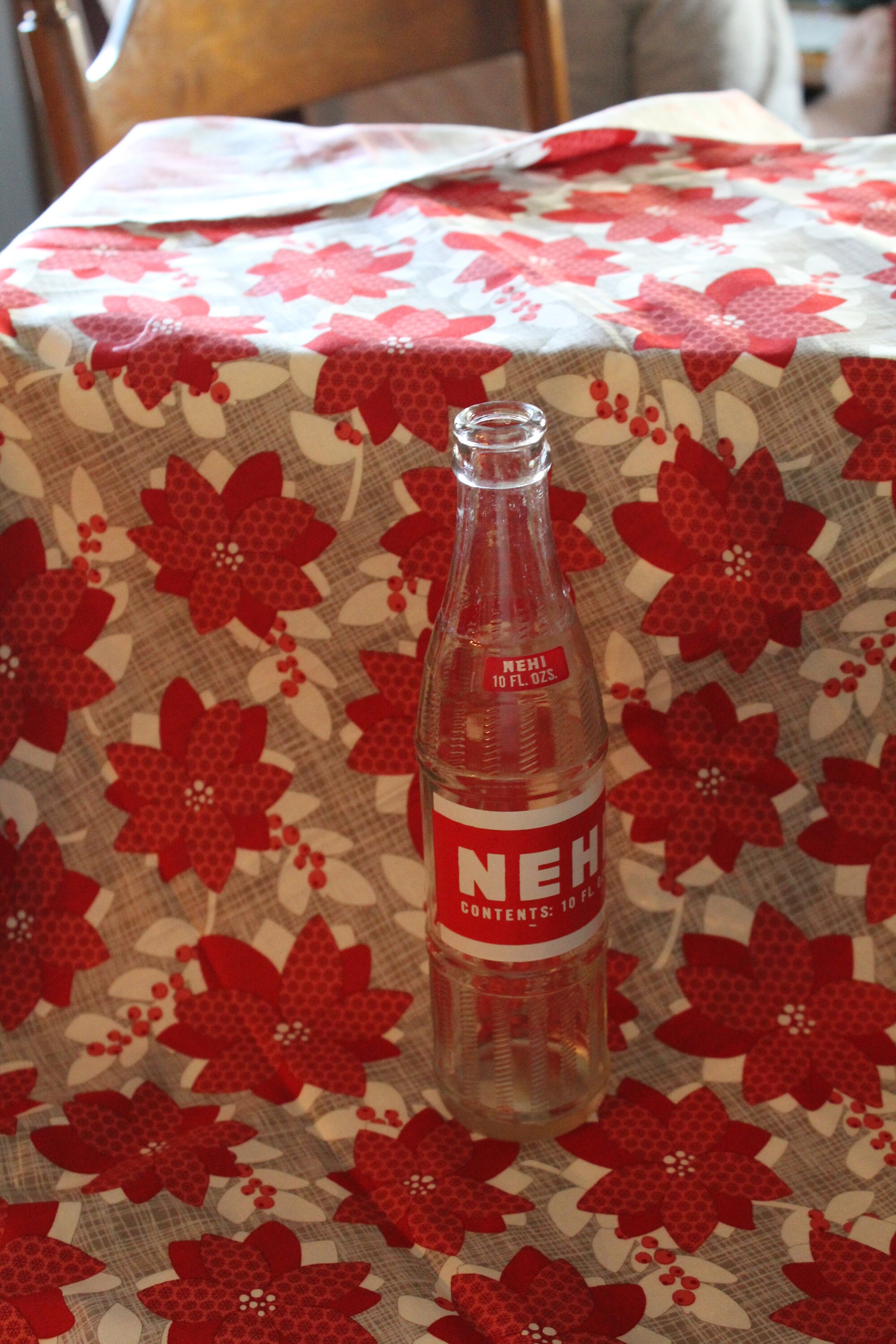 Vintage Nehi Soda Bottle Clear Glass 10 Oz Pop Bottle With Red and ...