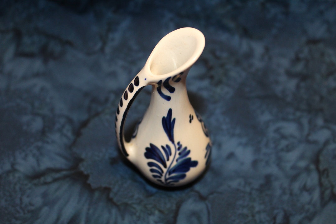 Vintage Delfts Blue Miniature Pitcher - 4 Inch. Made in the Netherlands ...