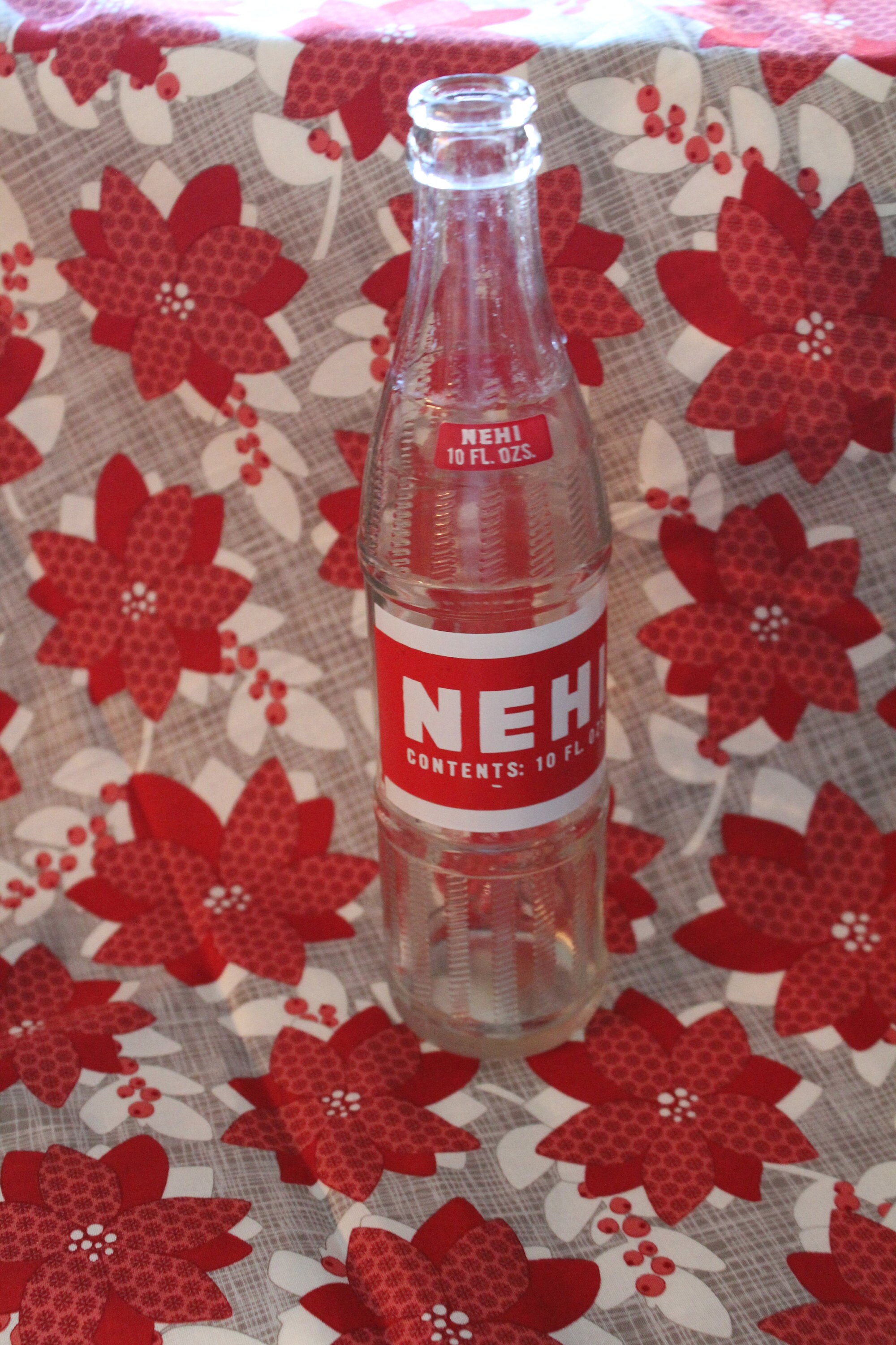 Vintage Nehi Soda Bottle Clear Glass 10 Oz Pop Bottle With Red and ...