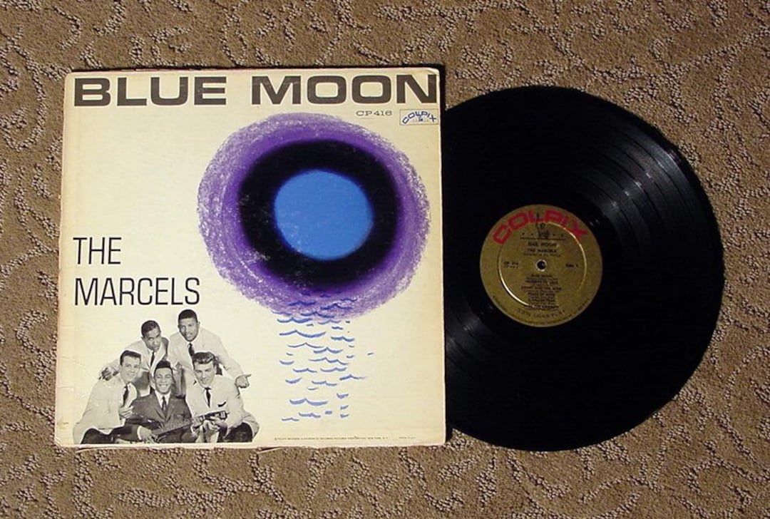 The MARCELS Mega Rare BLUE MOON 1961 Vinyl Lp Record 1st Pressing Gold ...