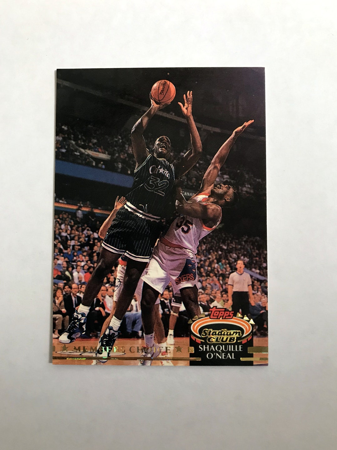 Shaquille O'neal Rookie Card 1992-93 TOPPS MEMBERS CHOICE Stadium Club ...