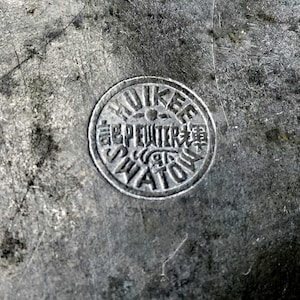 RARE Antique Chinese Huikee Swatow Hand Etched Pewter Tray Vintage ...