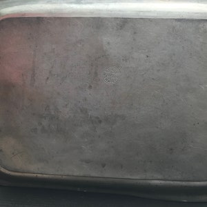 RARE Antique Chinese Huikee Swatow Hand Etched Pewter Tray Vintage ...