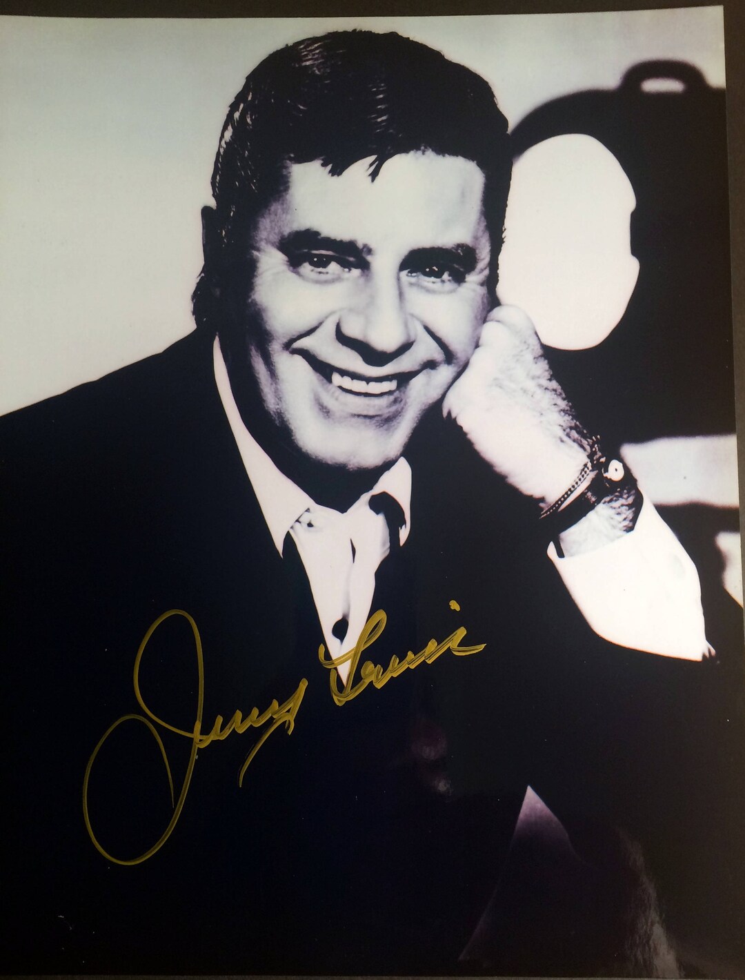 Jerry Lewis Autographed Photo Real Hand Signed Autograph NOT - Etsy