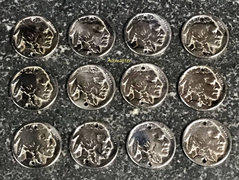 Buffalo Indian Head Nickels Wholesale Lot 2 Drilled Punched - Etsy