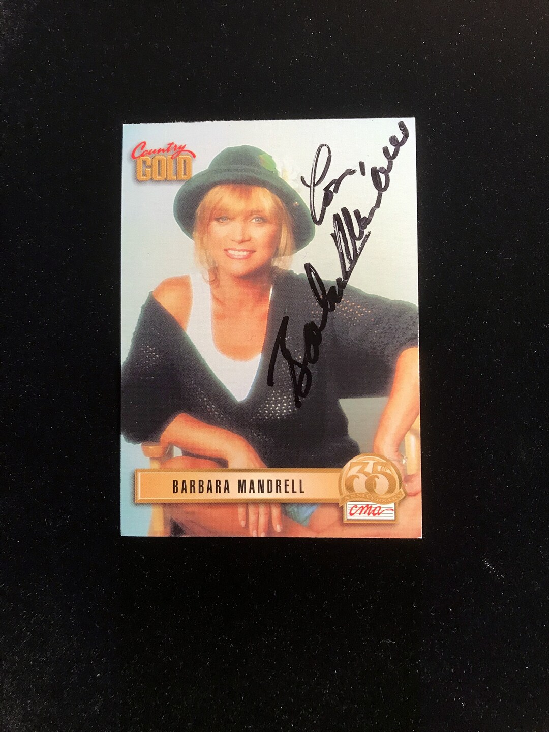 BARBARA MANDRELL Hand Signed Autographed Country Gold Card Music Singer ...