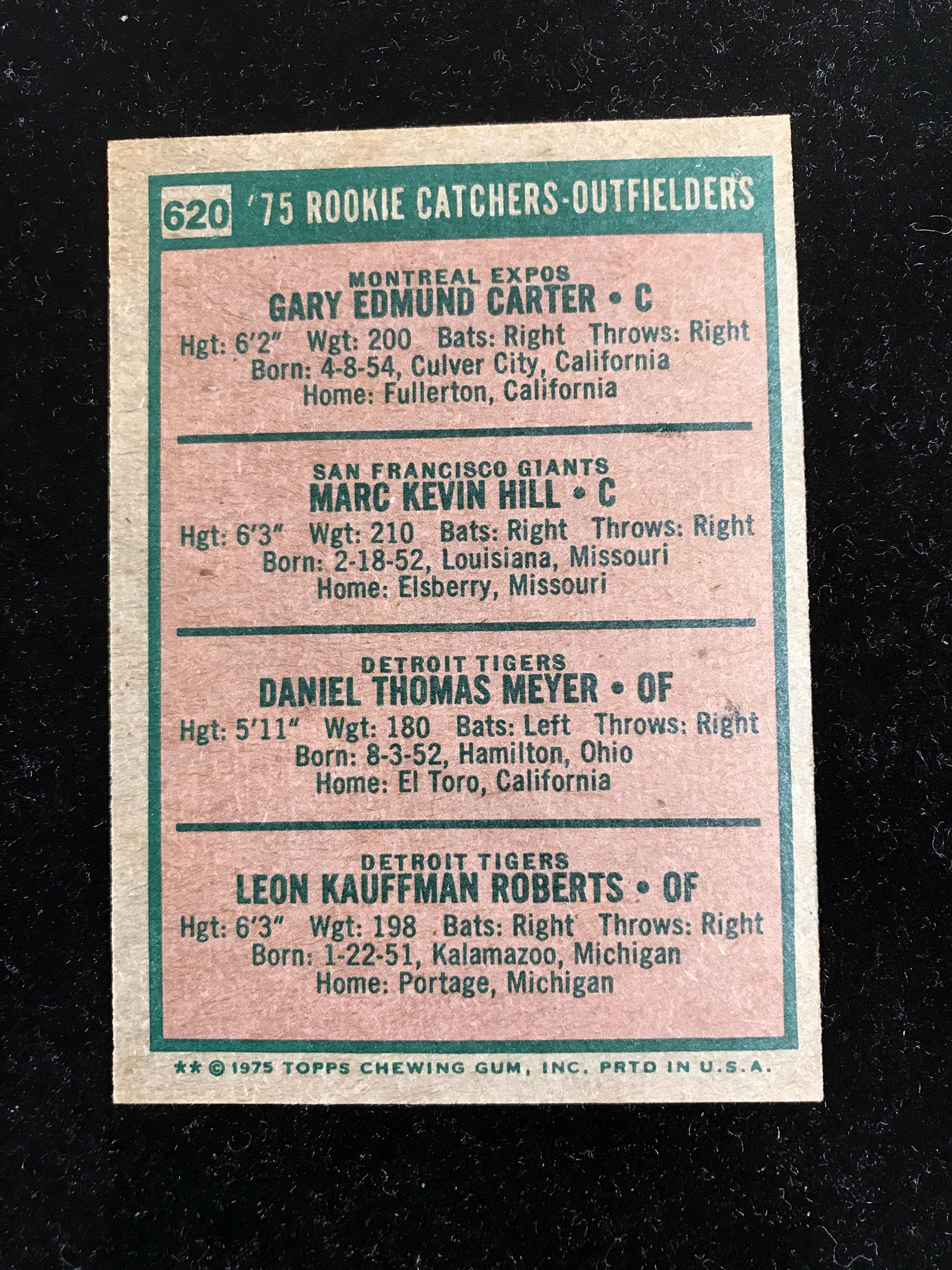 Gary Carter Rookie Card