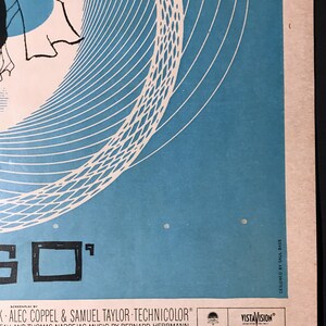 1958 VERTIGO Ad Insanely Rare BLUE Alfred Hitchcock Full Page - Etsy