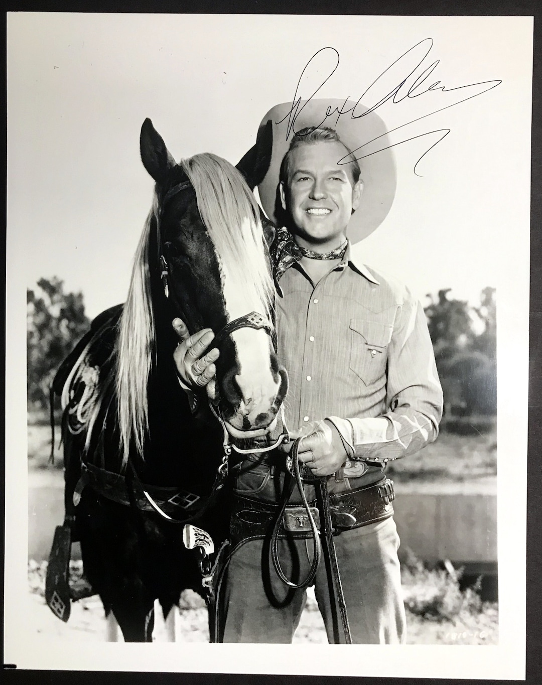 Rex Allen Hand Signed Autographed Photo 8"x10" Genuine Autoraph on ...
