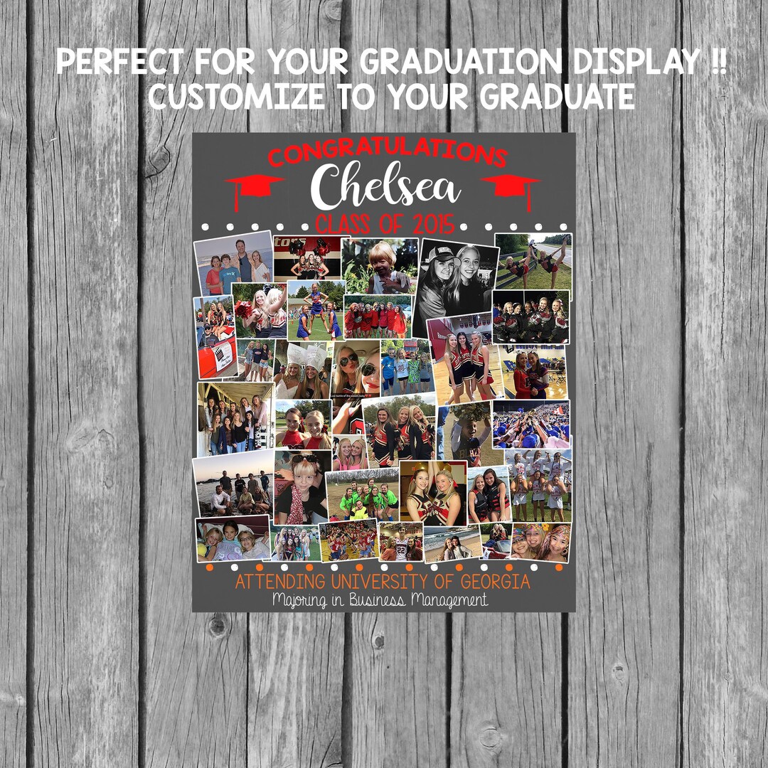 Picture Graduation Chalkboard Picture Board Graduation Display Board - Etsy