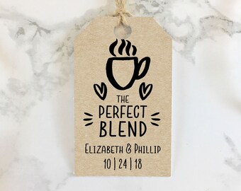 Coffee favor tags | Etsy