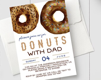 Donuts With Dad Printable - Etsy