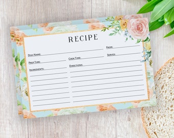 Recipe cards in spanish tarjeta de recetas fruit recipe