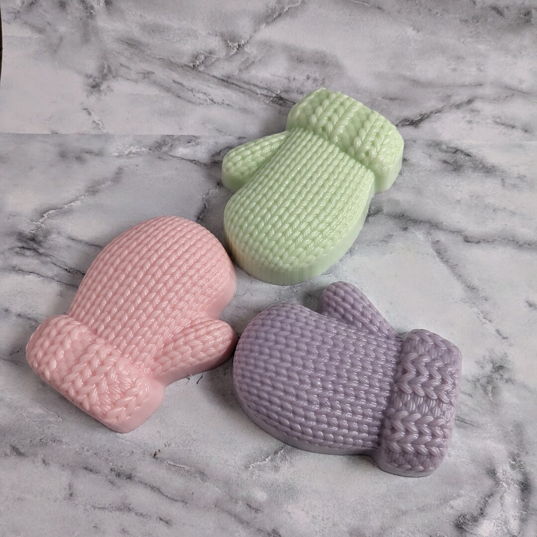 Mitten Soap, Gift for Knitter, Gift for Crocheter, Vegan, Made in ...