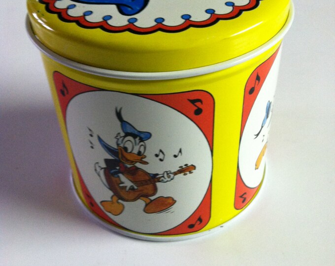 Donald Duck Tin Walt Disney Productions Metal Tin Can Small - Etsy