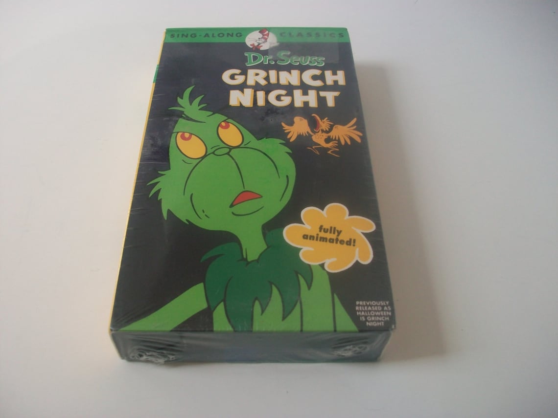 Dr Seuss Grinch Night VHS Videotape Sealed Videocassette | Etsy