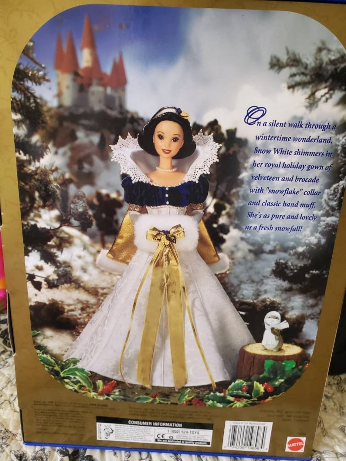 Snow White and the Seven Dwarfs Barbie Doll. Includes Bunny Ornament ...