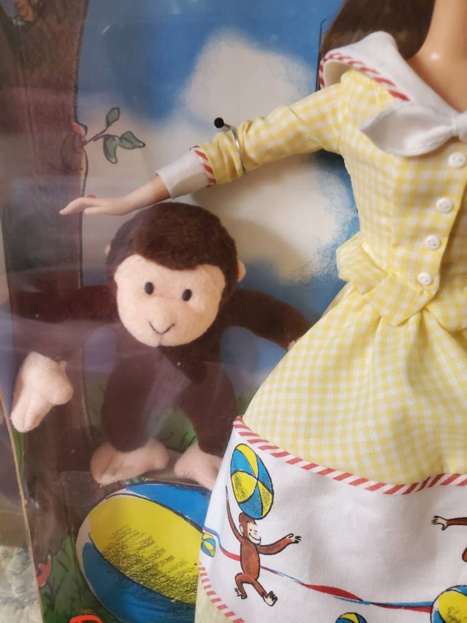 Barbie and Curious George Doll, With Monkey. Barbie Collectible. Made ...