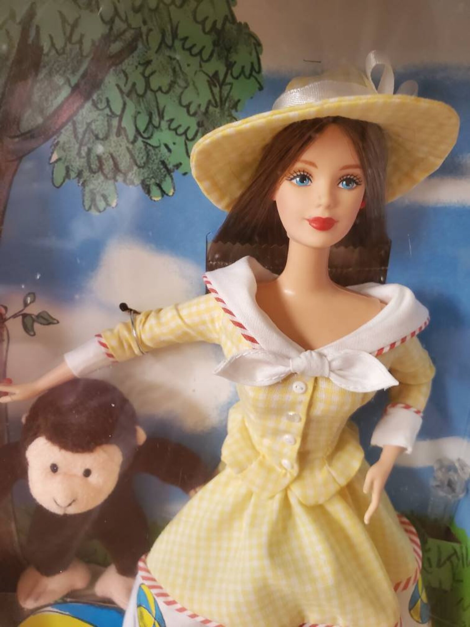 Barbie and Curious George Doll, With Monkey. Barbie Collectible. Made ...