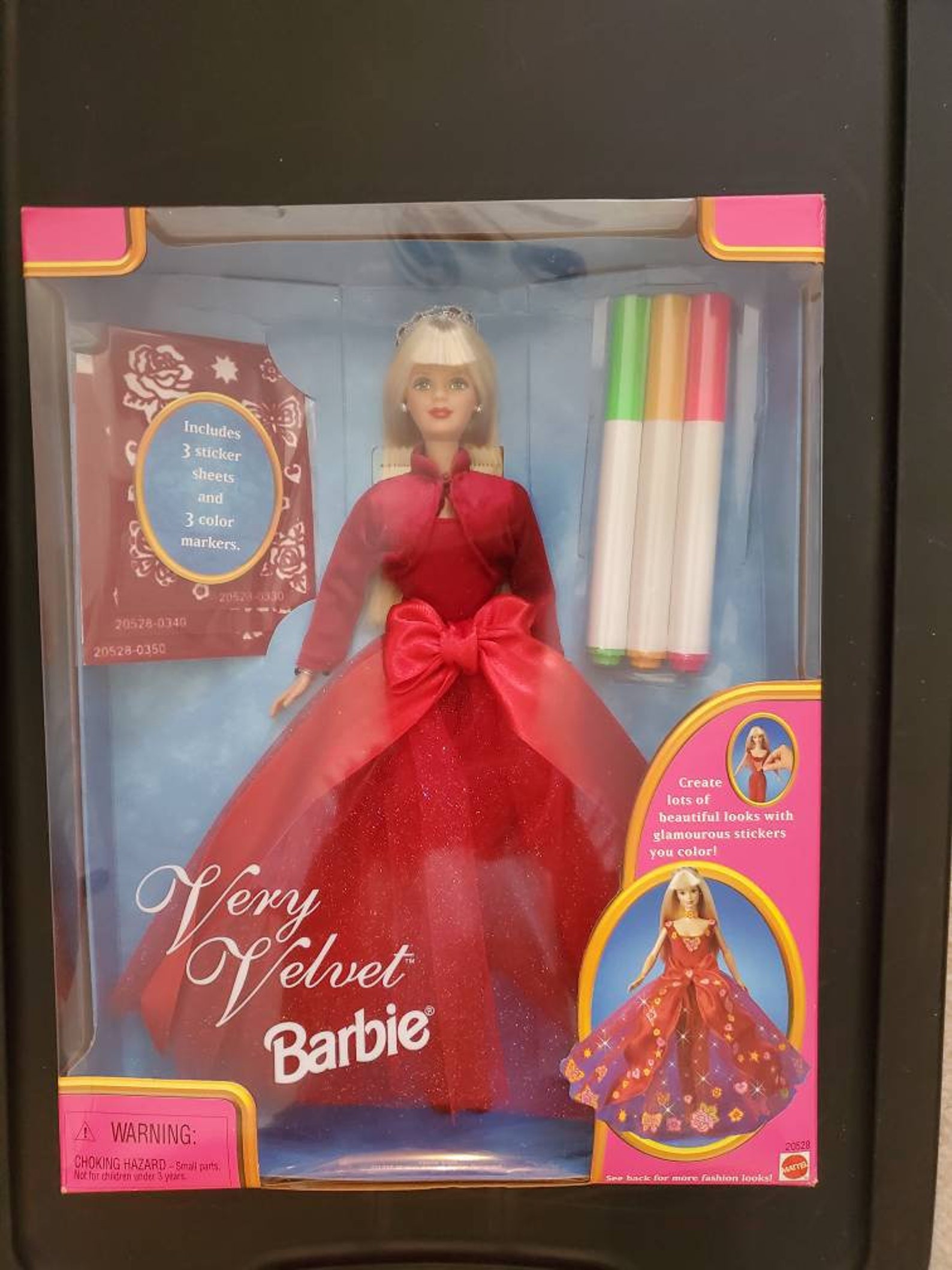 Very Velvet Barbie. 1998. Beautiful Red Velvet Dress. - Etsy UK