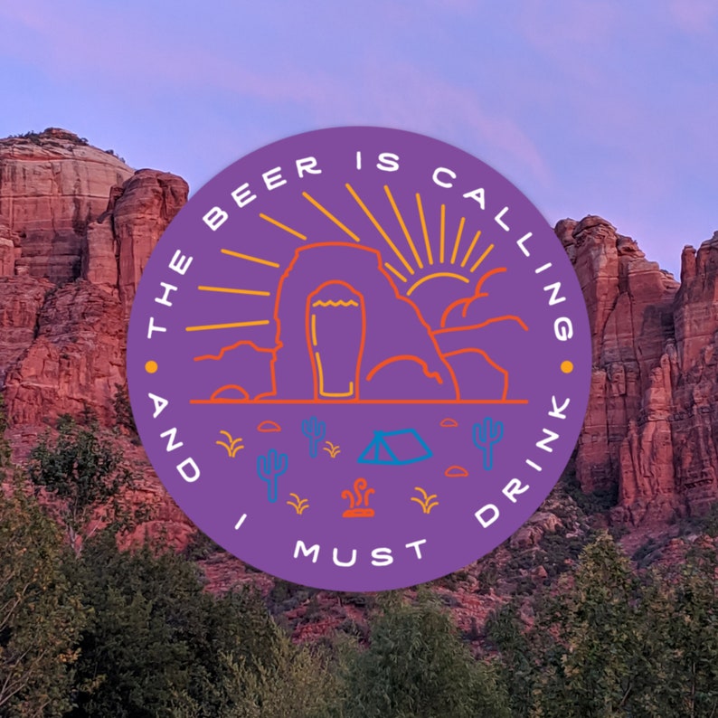 The Beer is Calling and I Must Drink Craft Beer Sticker | Etsy