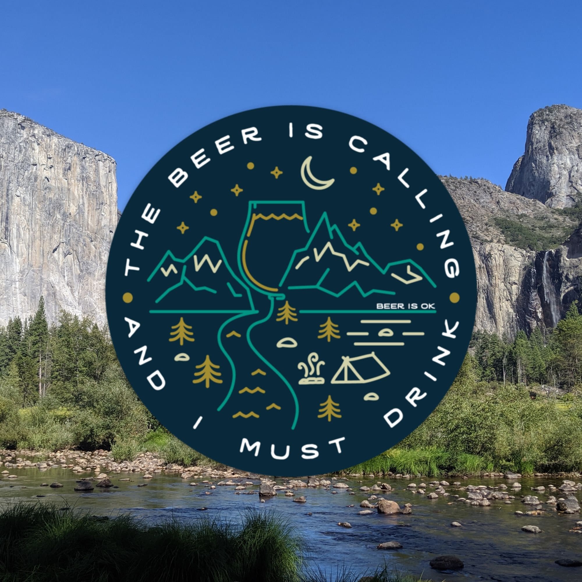 The Beer is Calling and I Must Drink Craft Beer Sticker - Etsy