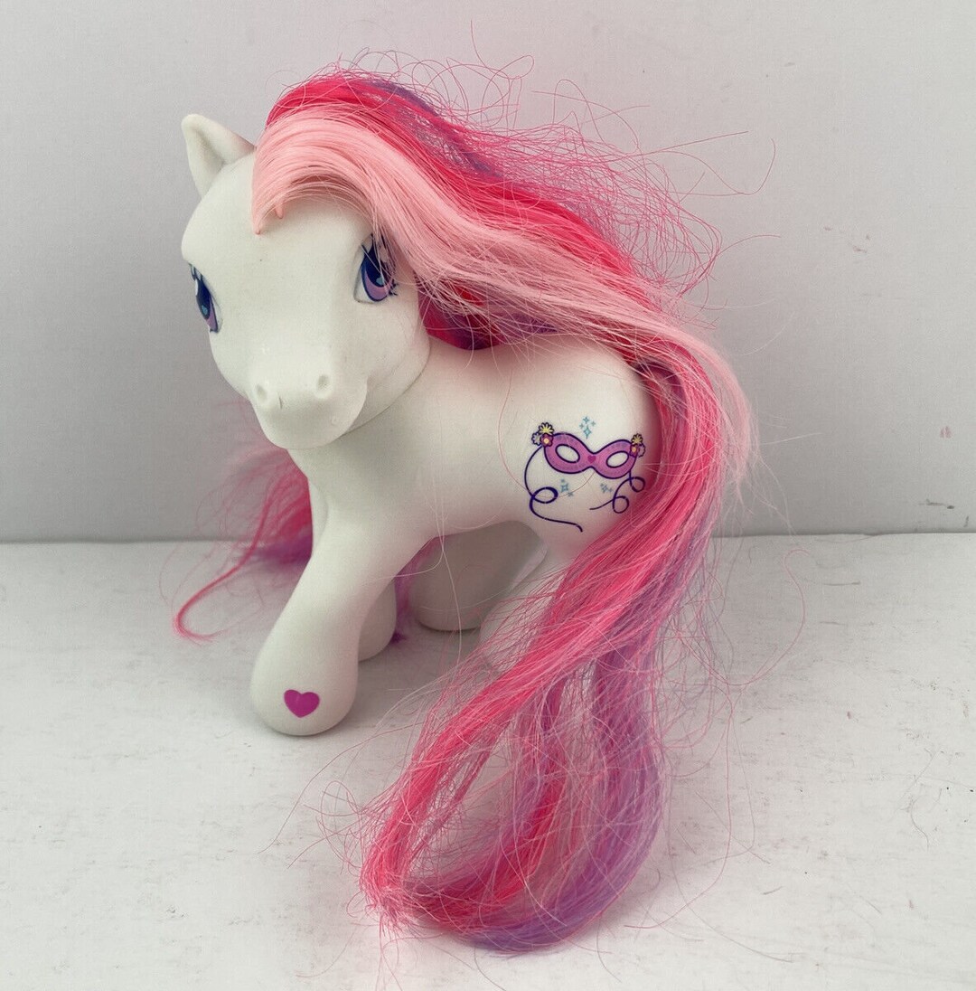 Frilly Frocks My Little Pony White G3 2002 Masquerade Mask Cutie Mark ...